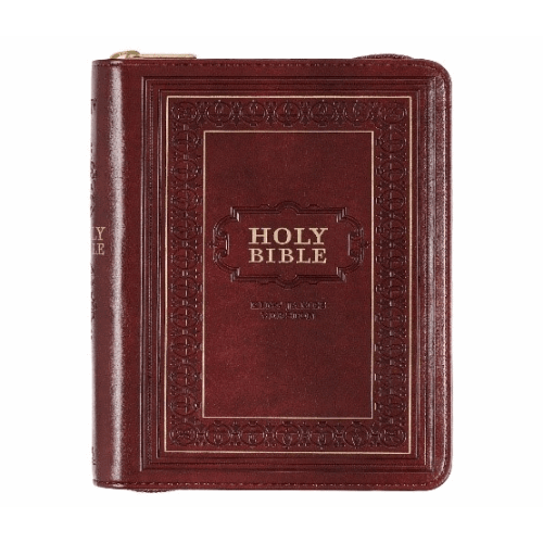 Kjv Bible Large Print Compact Bible With Zippered Closure Eternal Life Christian Book Store