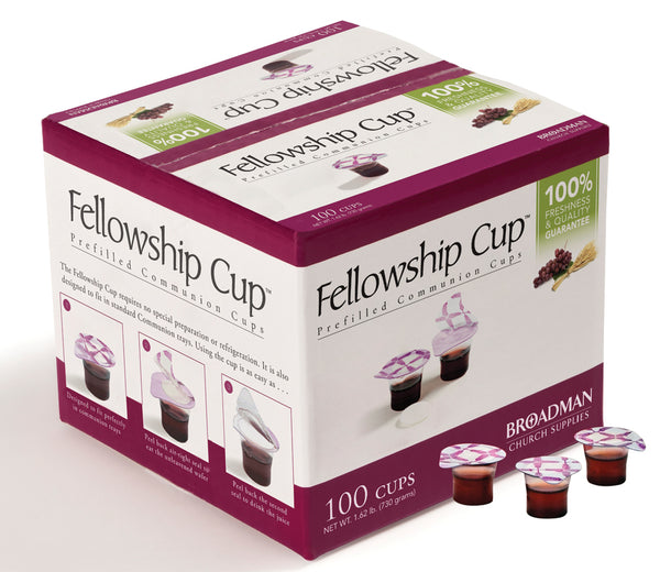 Fellowship Cup® Prefilled Communion Cups- Juice and Wafer Set/ 100 Cou ...