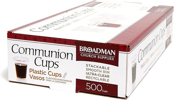 Communion Cups Plastic – 500 count that fits Standard Communion Trays ...