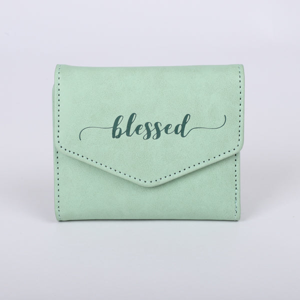 Women's PU Leather Wallet Blessed Green – Eternal Life Christian Book Store