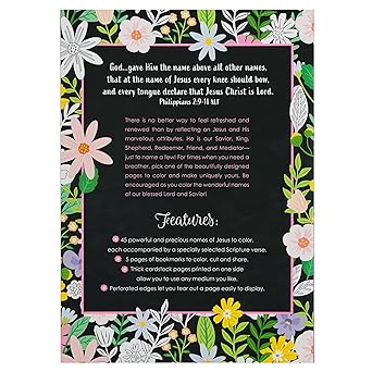 The Names of Jesus Inspirational Coloring Book – Eternal Life Christian ...