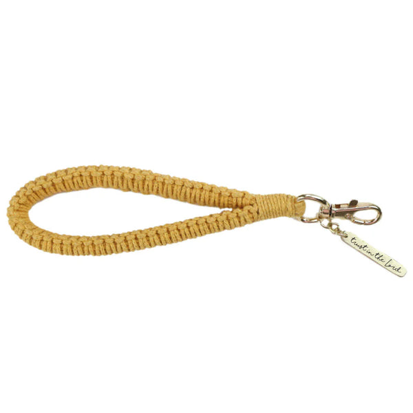 Macramé Keychain Trust In The Lord – Eternal Life Christian Book Store