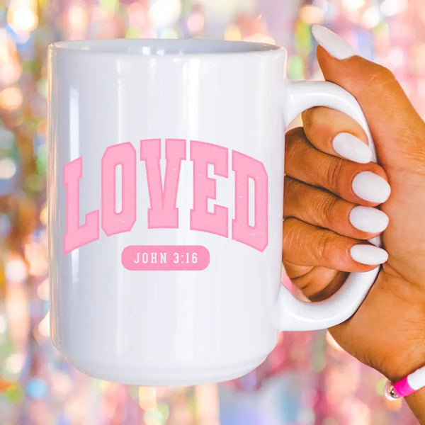 Loved John 3:16 Mug, 15 oz. – Eternal Life Christian Book Store